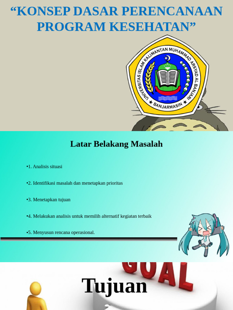 Konsep Dasar Perencanaan Program Kesehatan | PDF