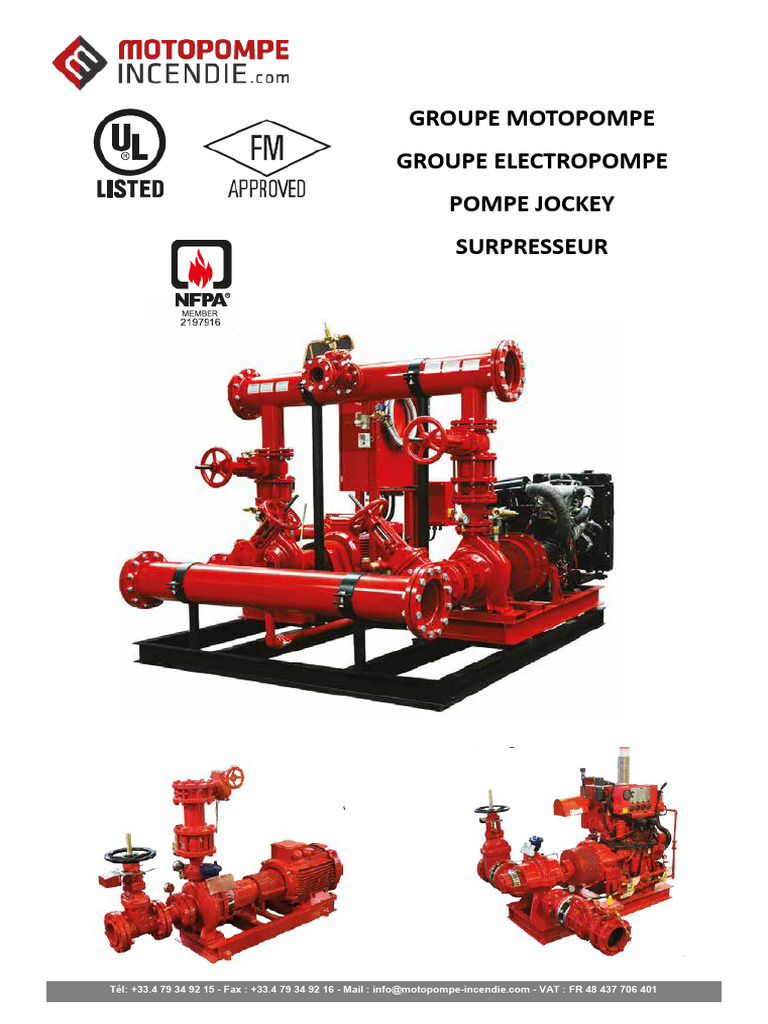 Pompes Jockey et Norme NFPA 20 | PDF | Pompe | Interrupteur