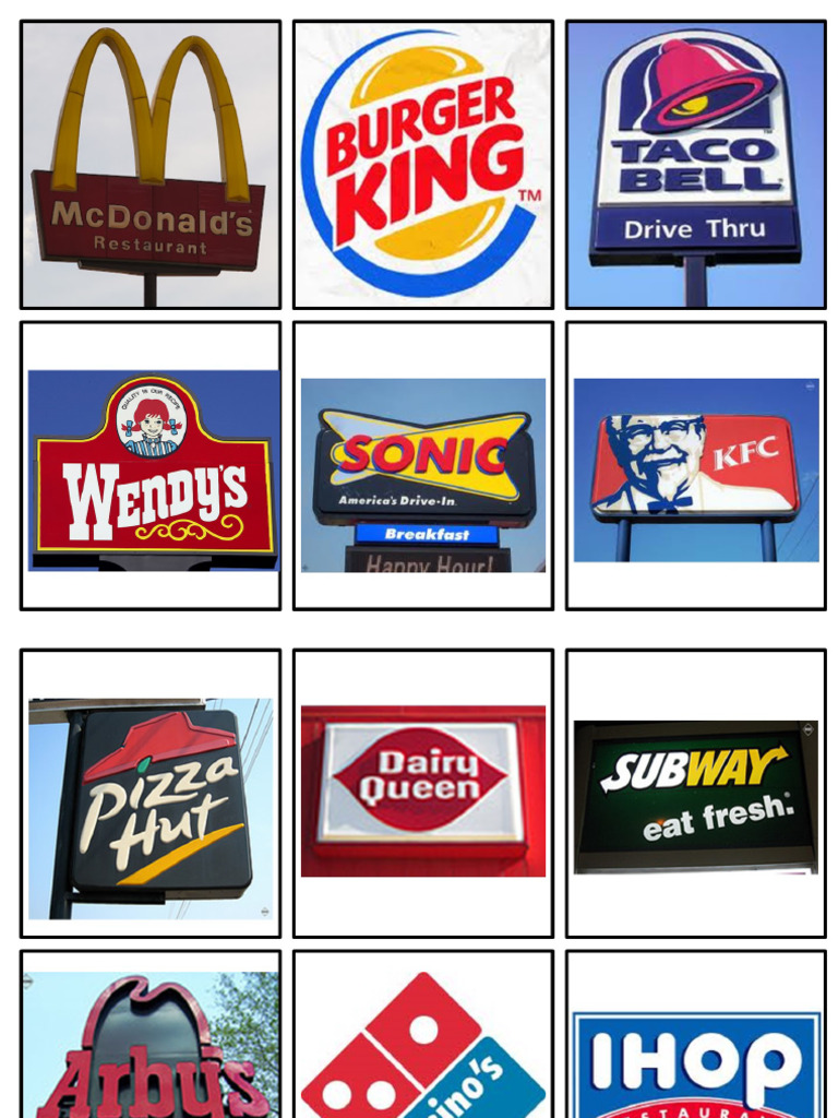 Preschool Environmental Print Pictures | PDF