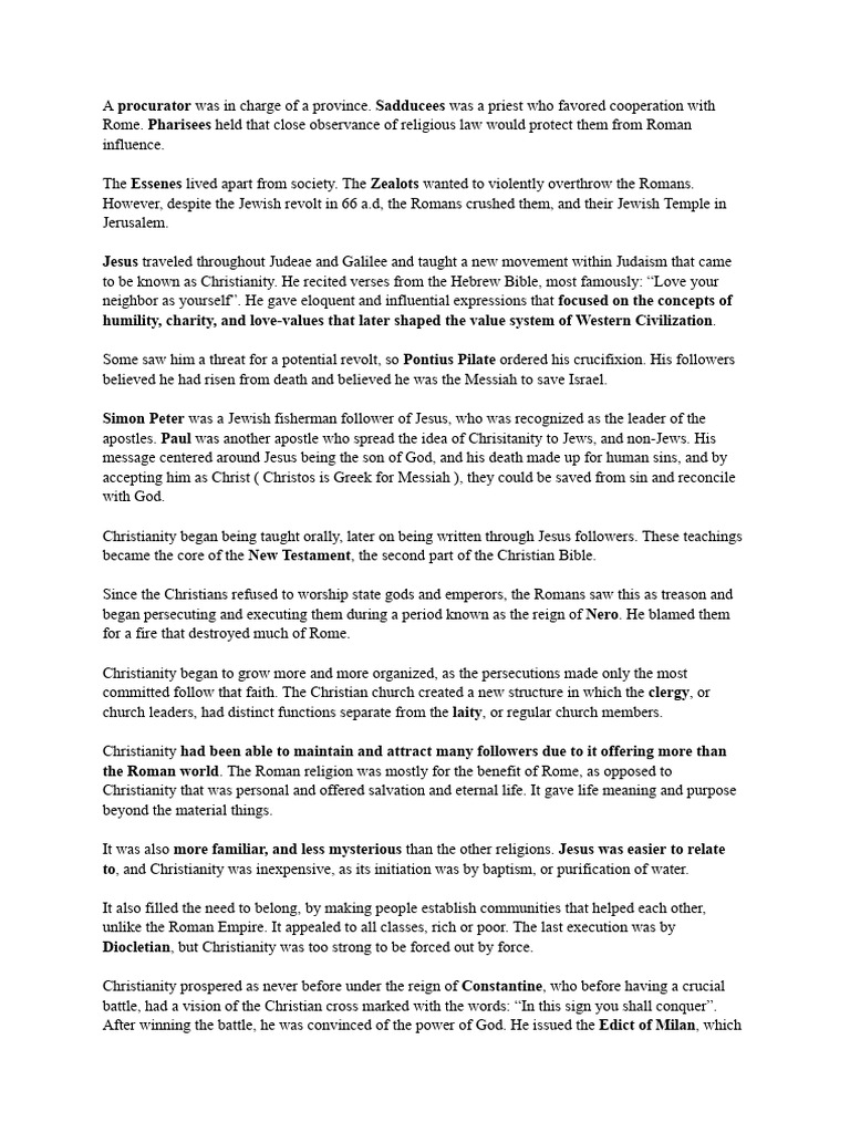 World History Chapter 8 Guide-1 | PDF | Byzantine Empire | Jesus