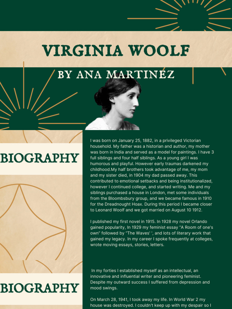 Virginia Woolf Presentation | PDF