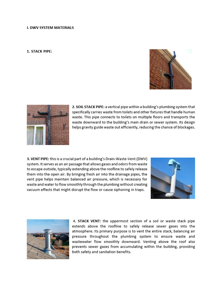 DWV Materials and Storm Drainage Systems | PDF | Sanitary Sewer | Plumbing