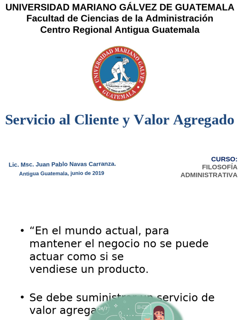 Servicio al Cliente y Valor Agregado | PDF | Valor añadido | Marketing
