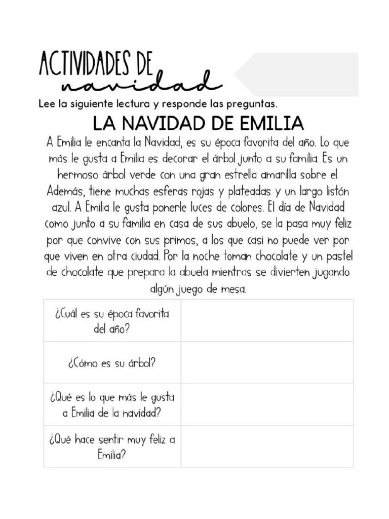 Actividades Navidad | PDF