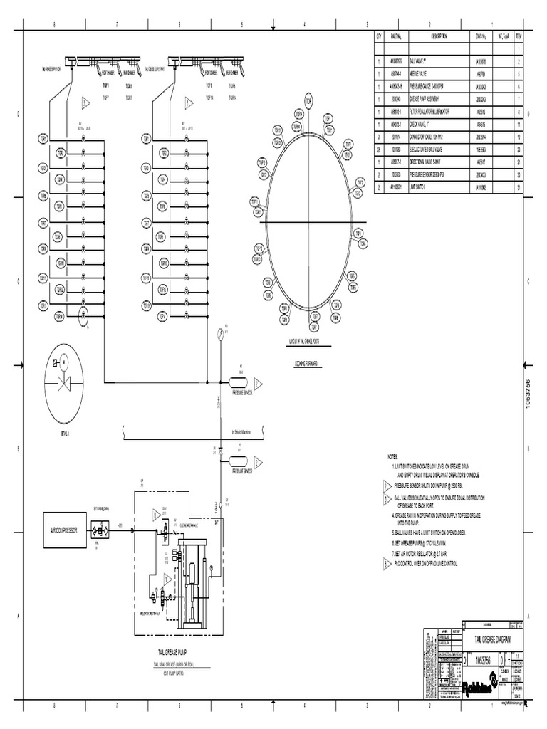 Tail Grease Diagram | PDF | Pump | Turbomachinery