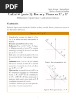 Guía 12 Rectas en R3 | PDF | Ecuaciones | Línea (geometría)