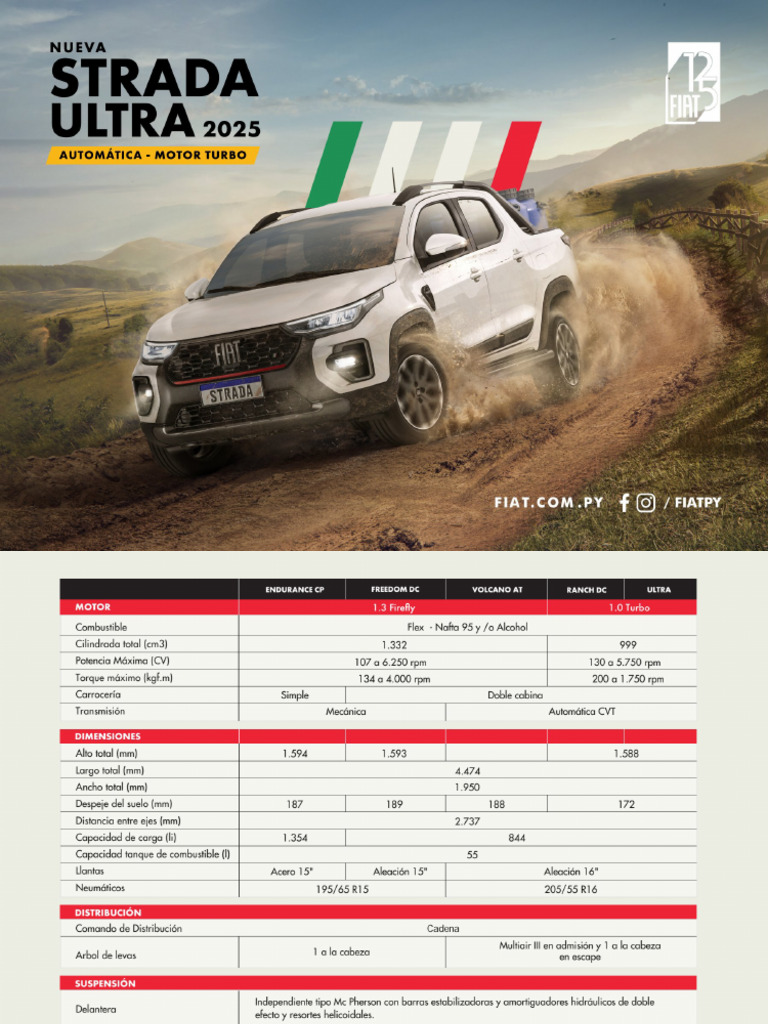 Ficha Tecnica Strada-1 | PDF