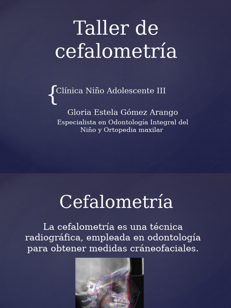 Taller de Cefalometría Actualizado | PDF | Anatomía humana | Cabeza y ...