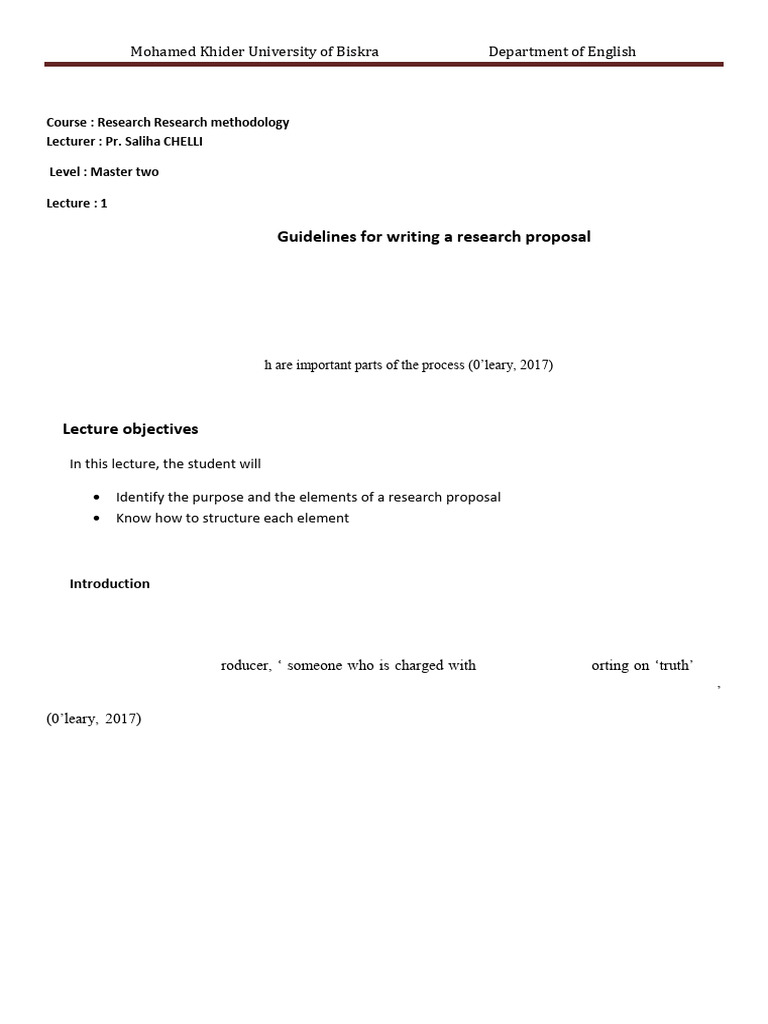 Lecture 1 - Getting Started On Research PDF | PDF | Quantitative Research | Qualitative Research