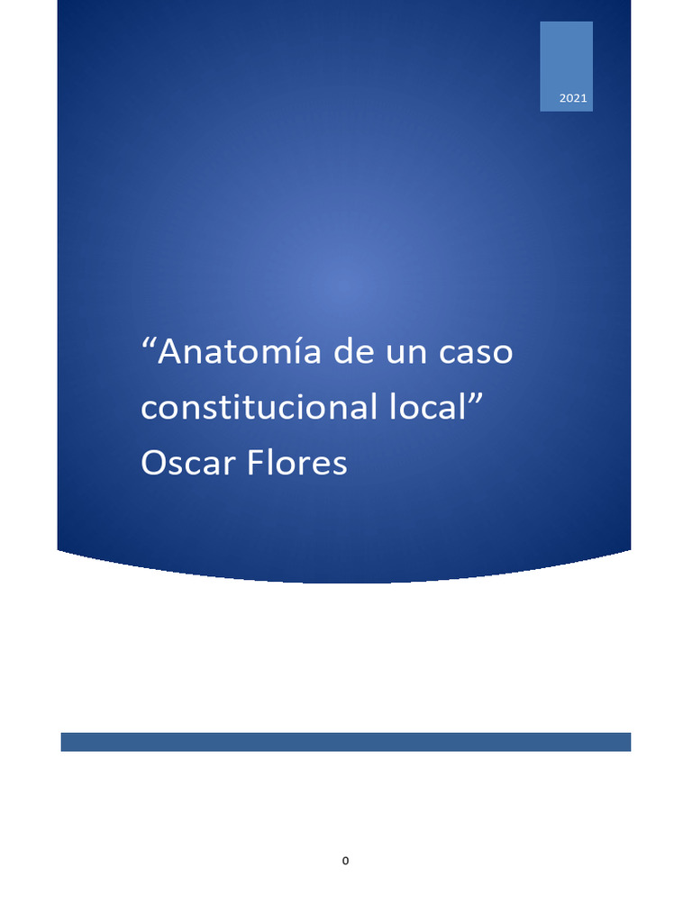 AnatomÃ - A de Un Caso Constitucional Local 2021 Protegido | PDF ...