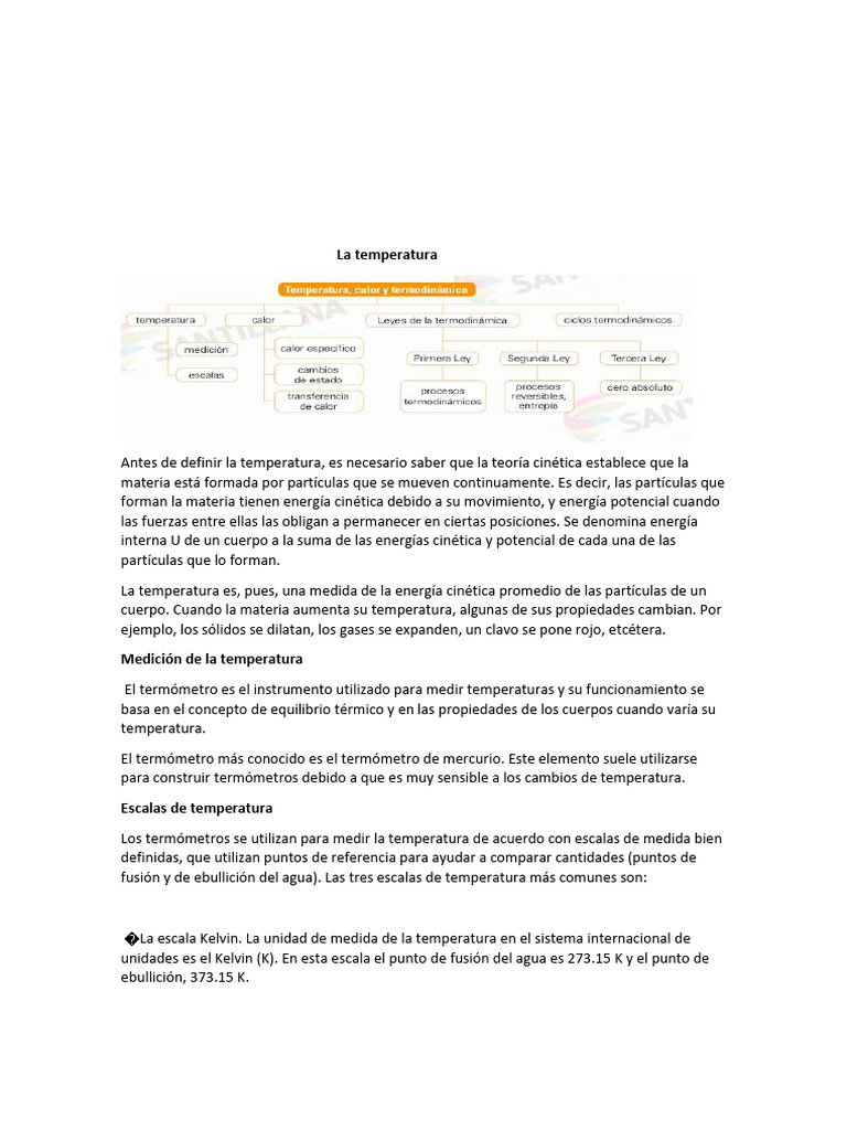 La temperatura | PDF