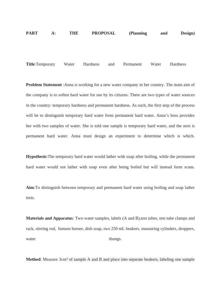 Distinguishing Water Hardness Types | PDF | Sodium Carbonate | Chemistry
