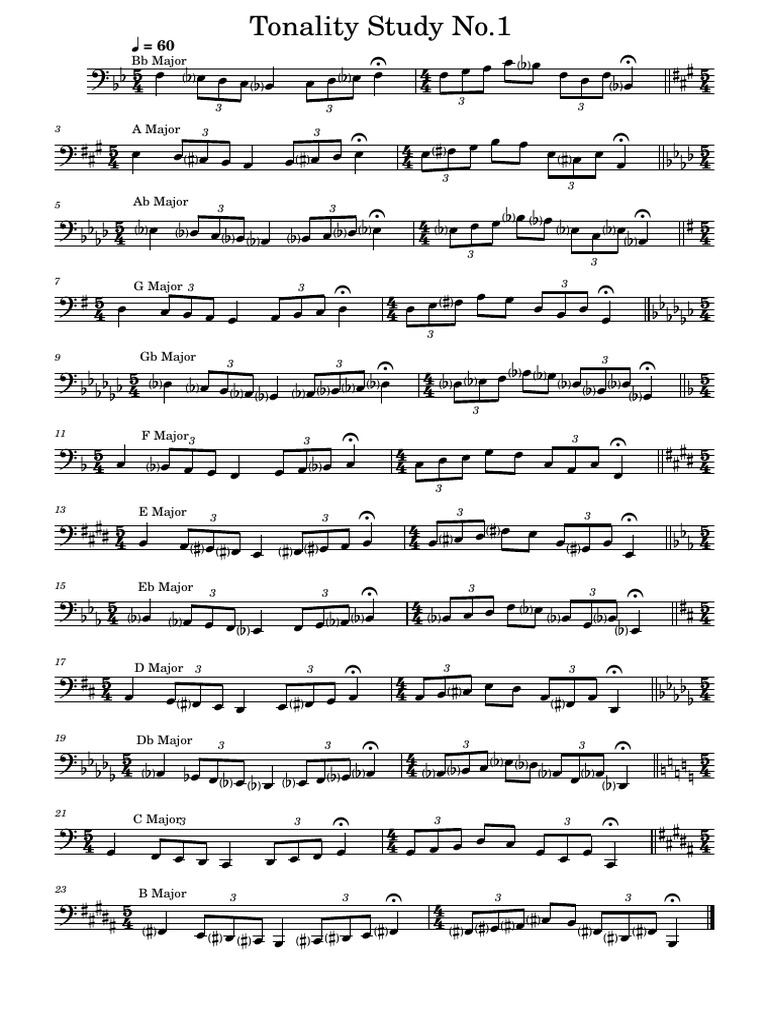 Tonality Study No.1 | PDF