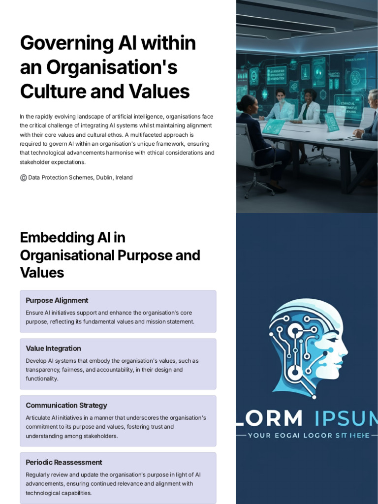 Governing AI Within An Organisations Culture and Values | PDF | Artificial Intelligence ...
