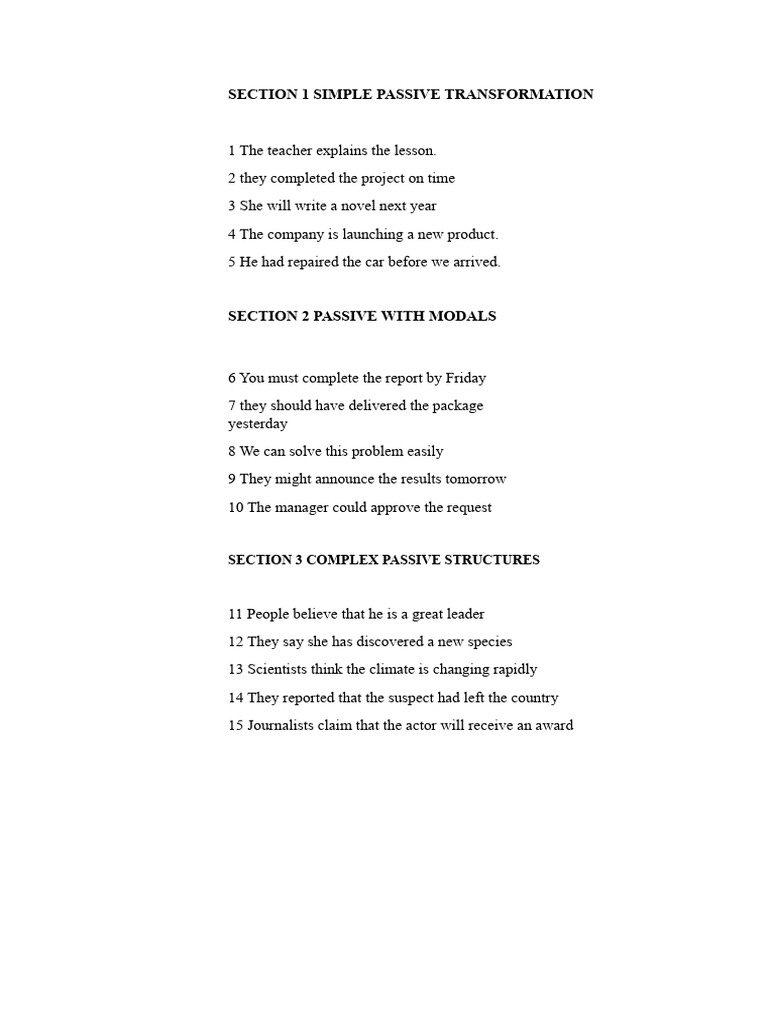 Section 1 Simple Passive Transformation | PDF