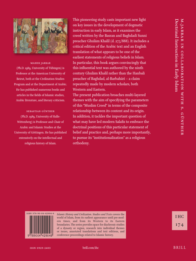 Doctrinal Instruction in Early Islam_ c2 | PDF | Sunni Islam | Monotheism