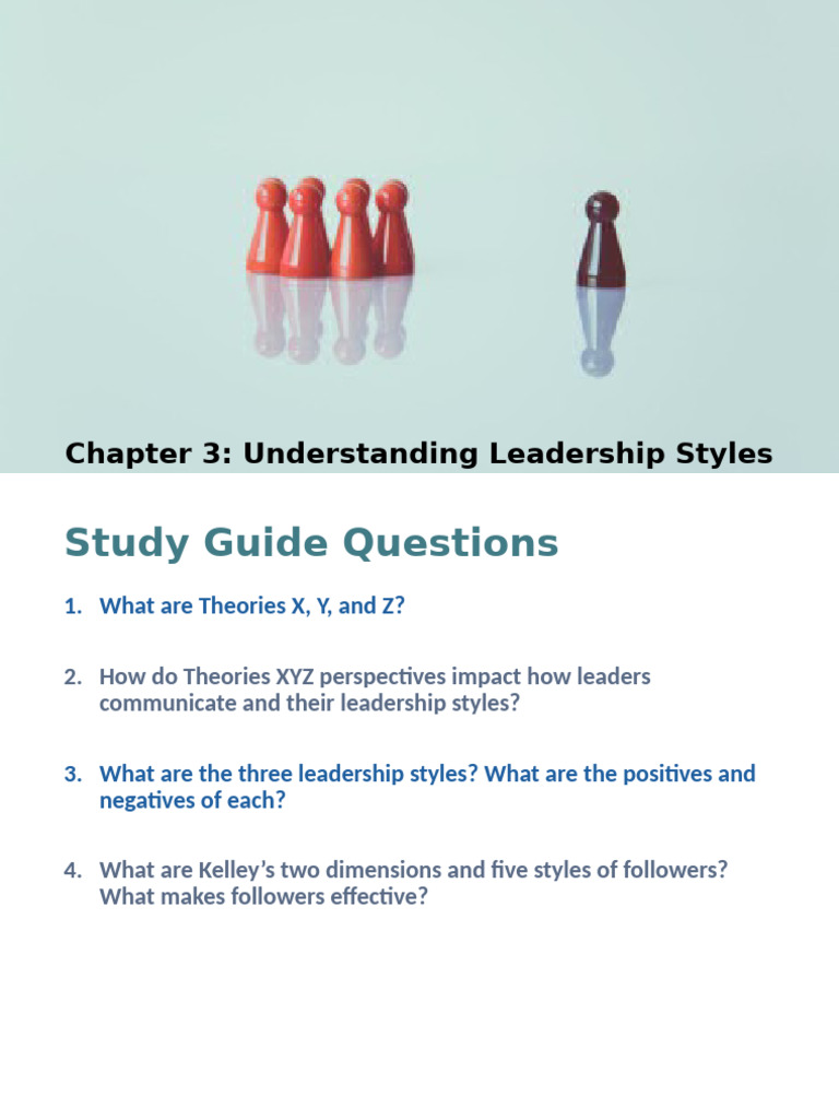 4300 - ch3 - UnderstandingLeadershipStyles - Tagged | PDF | Leadership ...