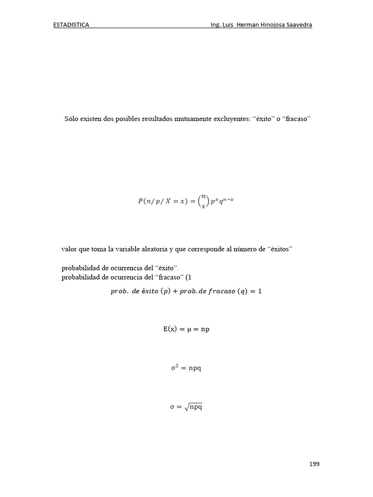 Distribucion Binomial | PDF | Distribución de probabilidad | Modelos ...