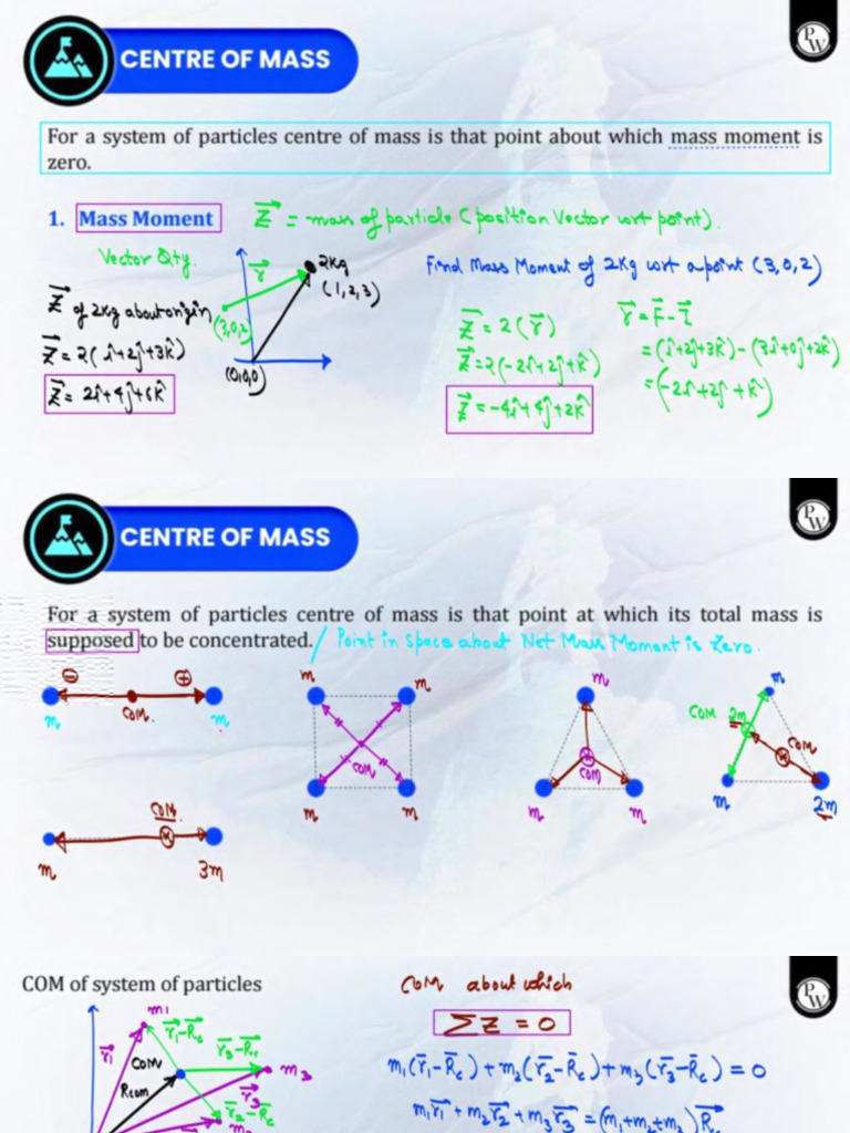 Center of Mass Invert PDF | PDF
