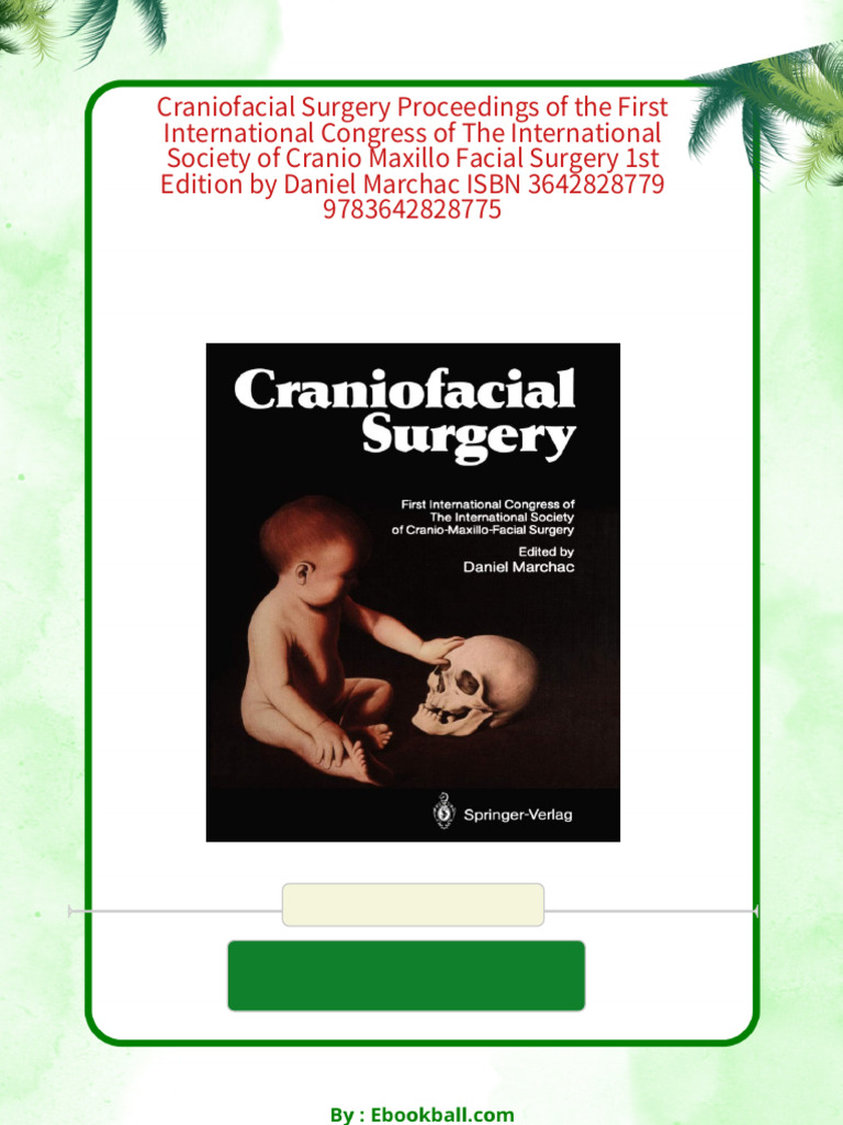 Craniofacial Surgery Proceedings of the First International Congress of ...