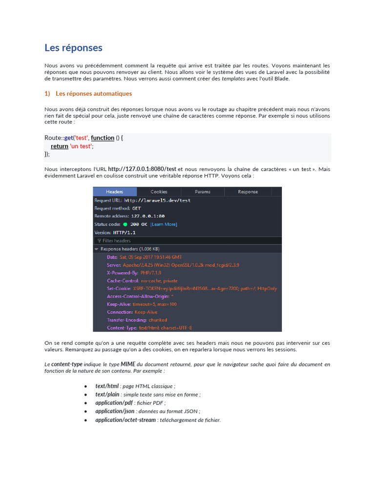 2-Les réponses | PDF | Cookie (informatique) | PHP