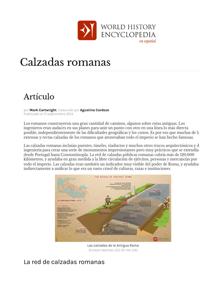 Calzadas Romanas: Ingeniería y Comercio | PDF | Puente | La carretera