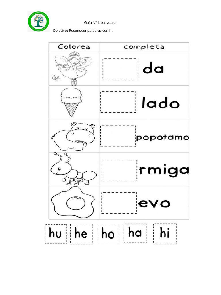 Palabras con H: Guía y Actividades | PDF