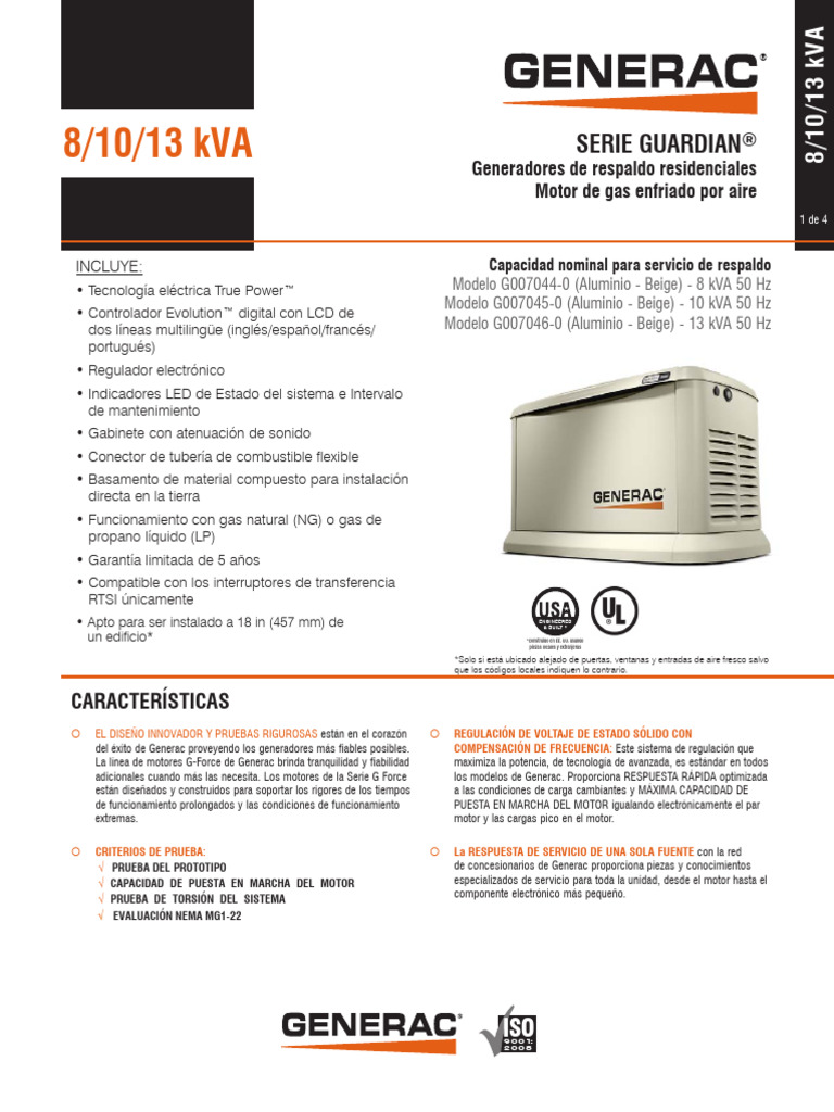 Ficha Tecnica Guardian 8-10-13 Español 1 | PDF | Cargador de batería ...