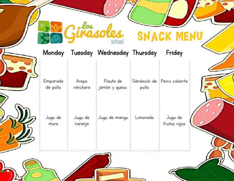 Snack Menu 4 | PDF