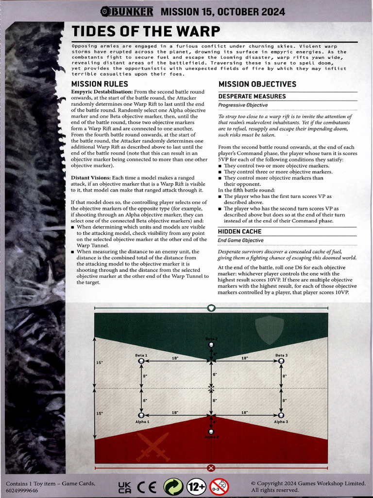 White Dwarf Bunker Mission 15 - Tides of The Warp (SCAN) | PDF