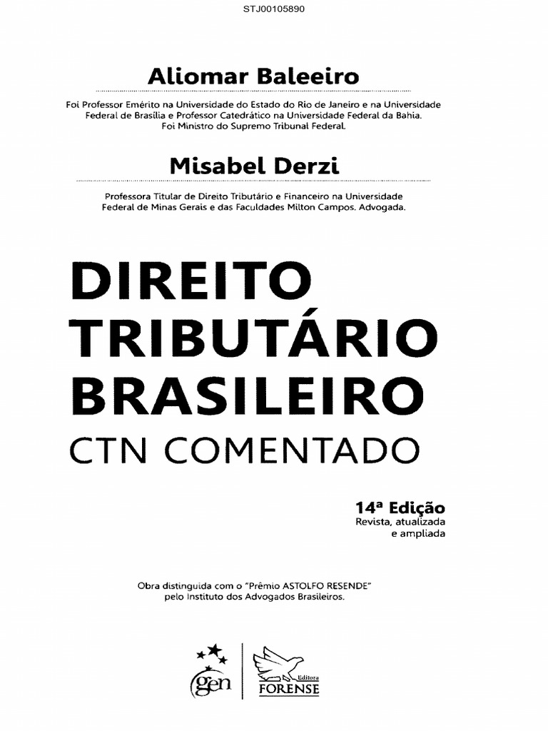 Diireito Tributario Brasileiro Baleeiro 14.ed | PDF | Constituição ...