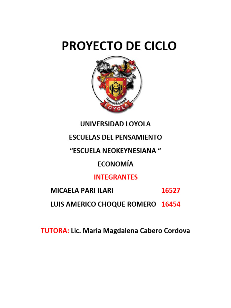 Neo Keynesian A | PDF | Historia del pensamiento económico | Economía ...