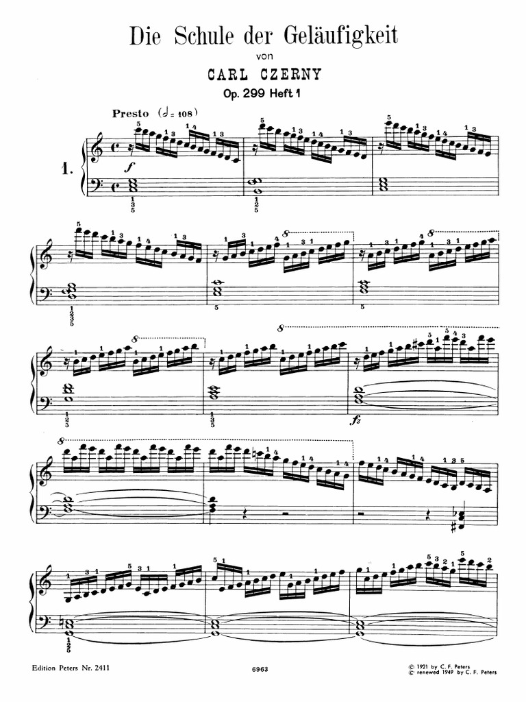 Czerny Op 299 No 1-5 | PDF