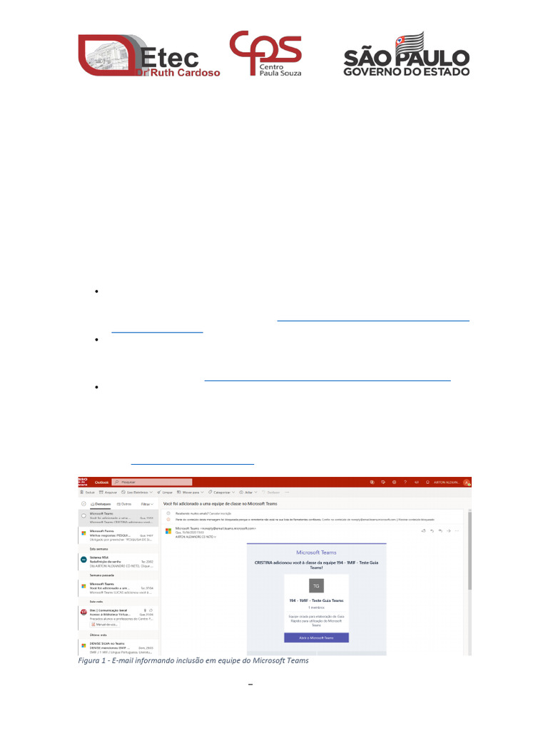 Tutorial Microsoft-Teams Alunos | PDF | Microsoft | Programas