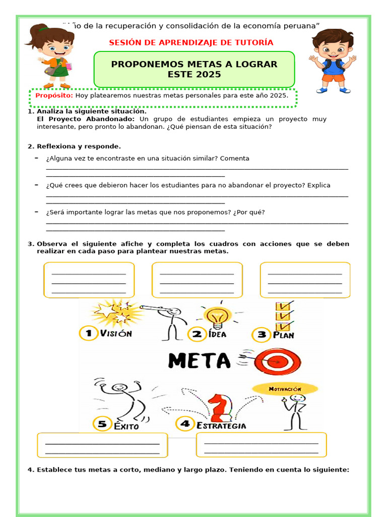 Metas Personales para 2025 | PDF