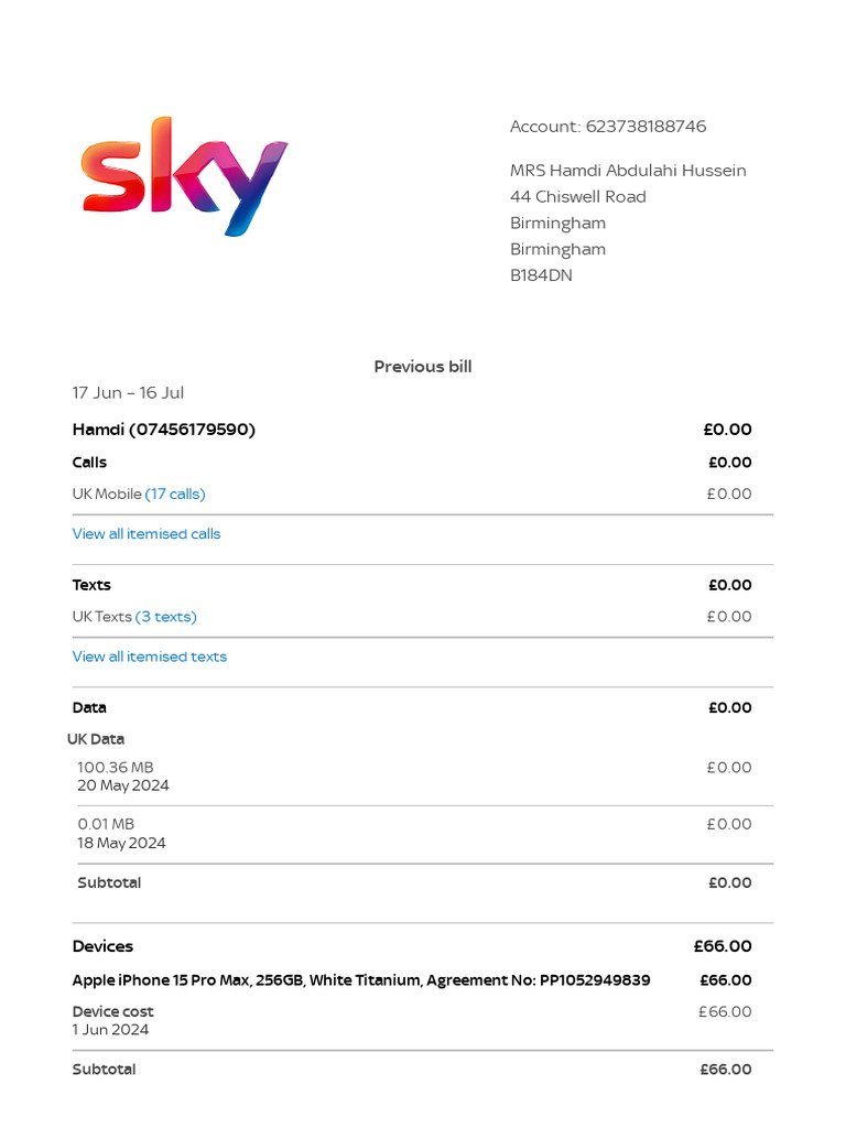 SkyBill - 2024 06 17 | PDF