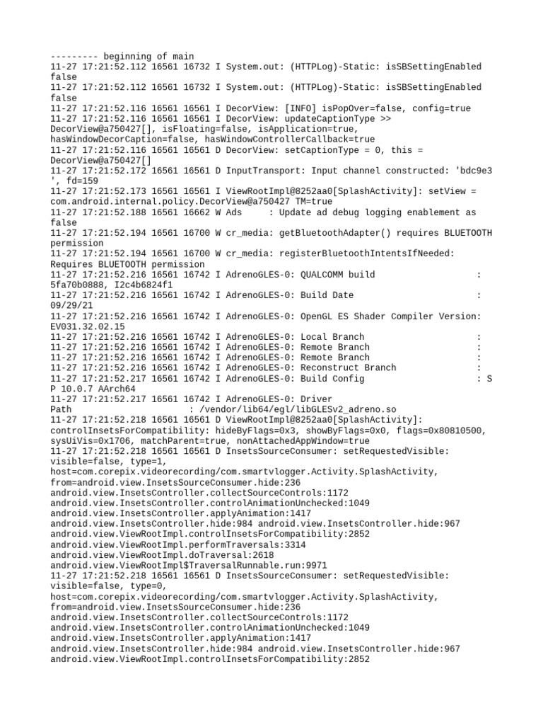 Logcat 1732724512075 | PDF | Videotelephony | Computer Data
