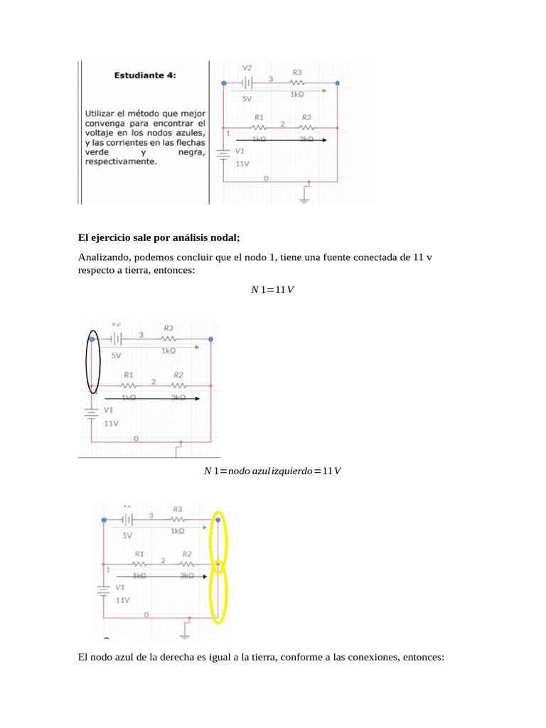 Análisis nodal de circuitos eléctricos | PDF