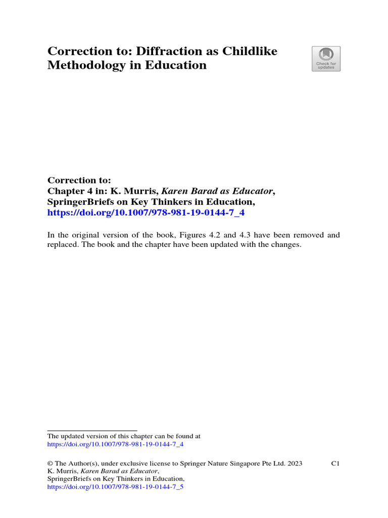 Correction To Diffraction As Childlike M | PDF
