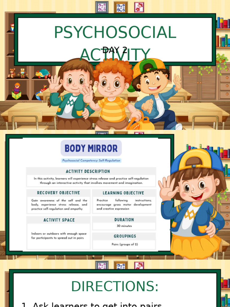 Psychosocial Activity Instructions Day 2 | PDF