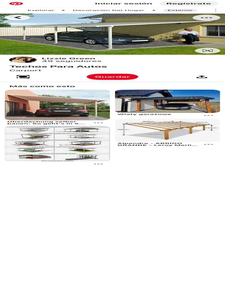 57 ideas de Garajes para carros techos para autos, diseños de cochera, techo para cochera | PDF