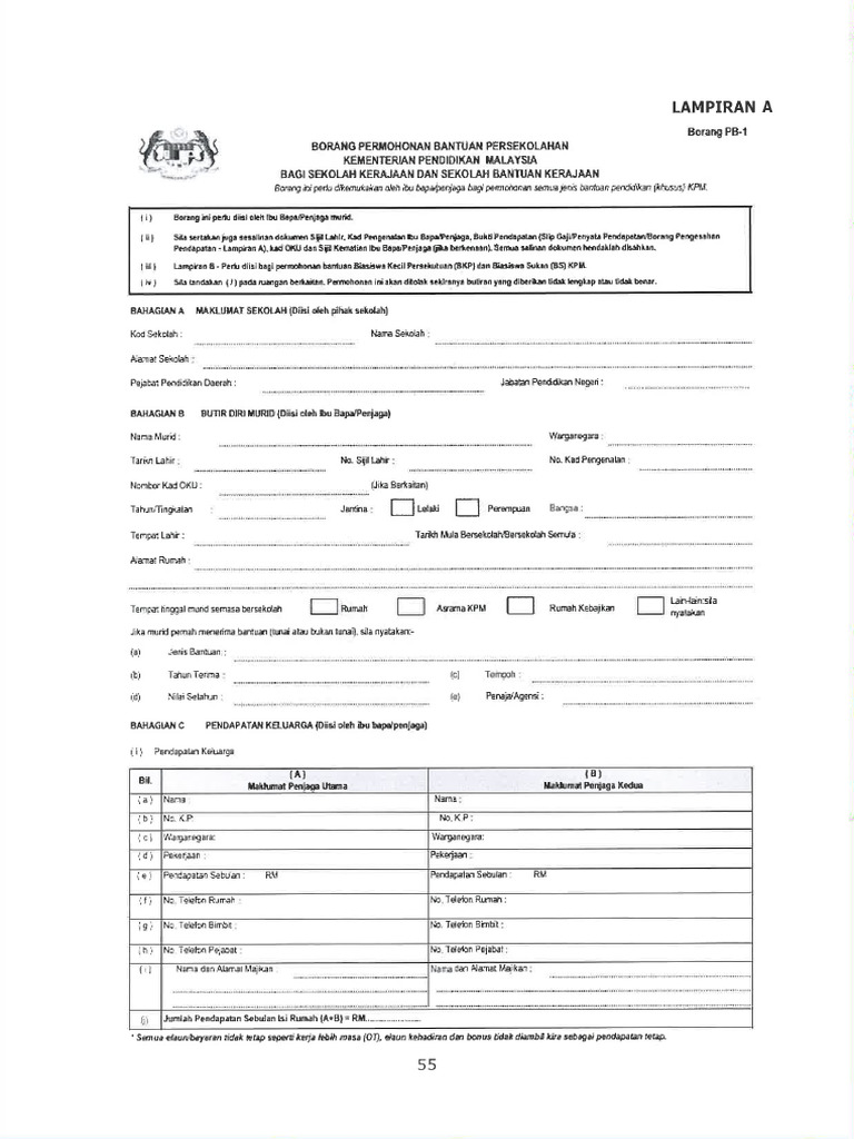 Borang PB1, PB2, PB3 | PDF