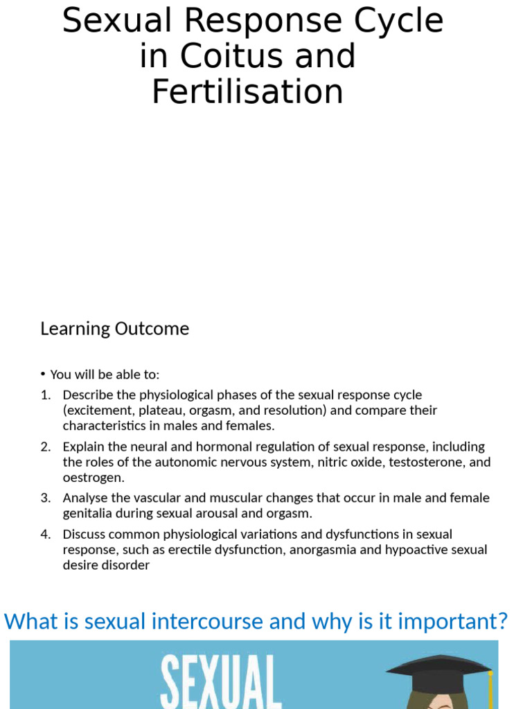 Sexual Response Cycle & Dysfunctions | PDF | Ejaculation | Semen
