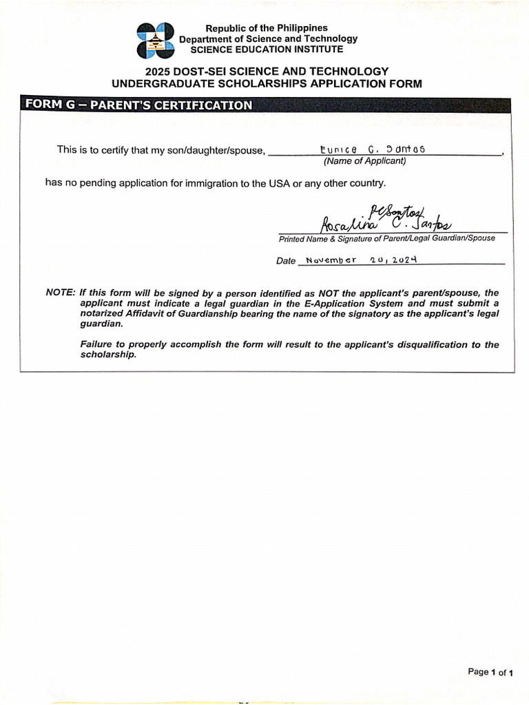 Form G | PDF