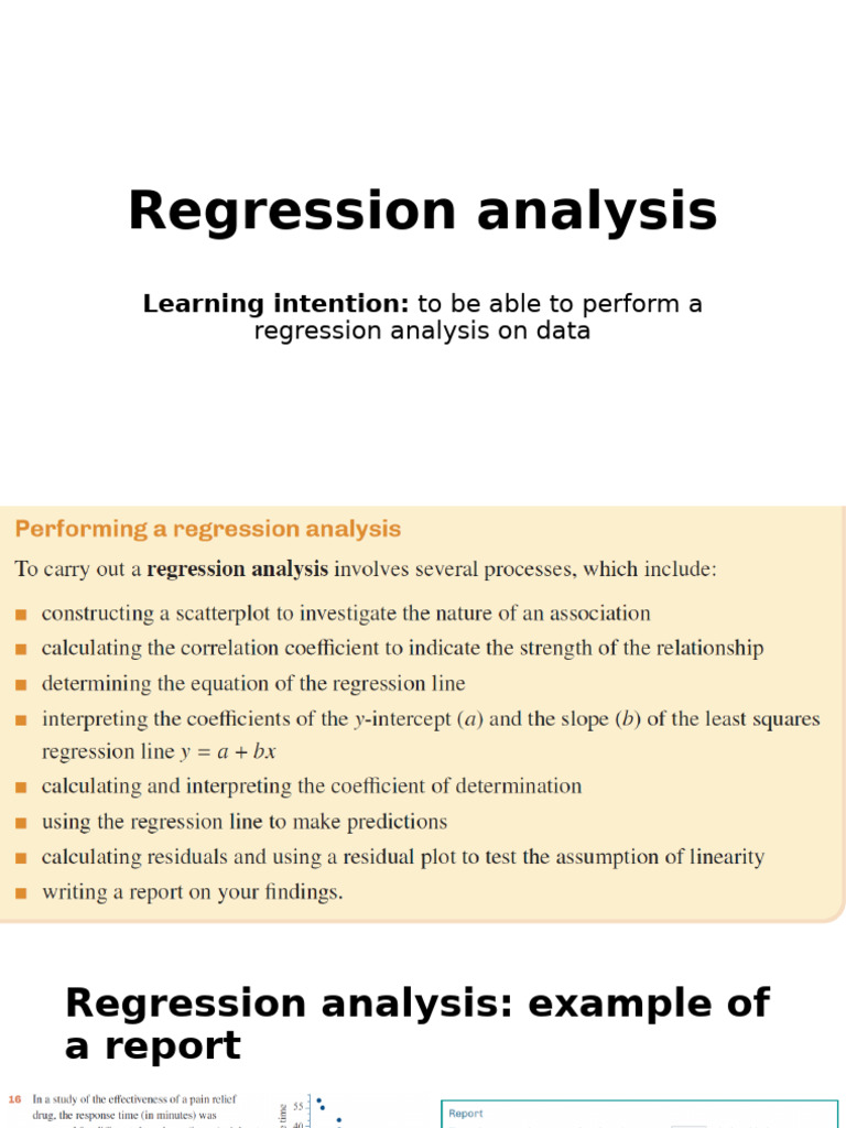 Regression Analysis | PDF