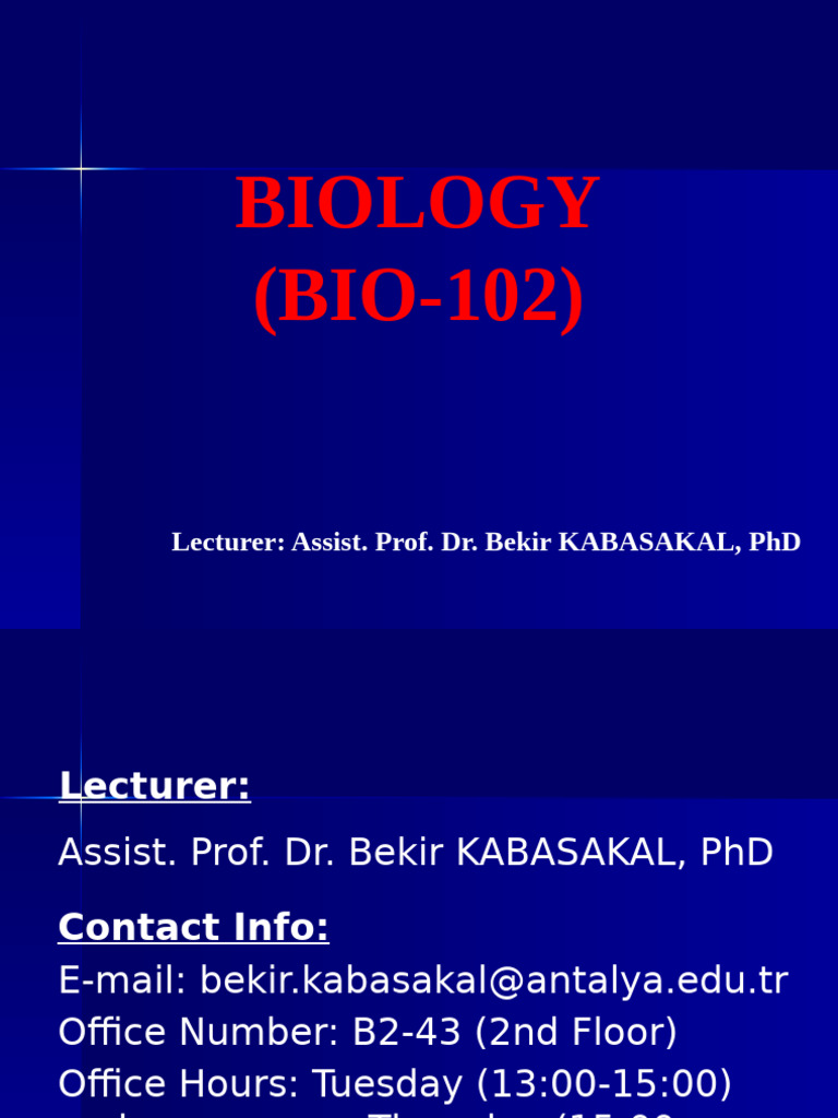 Biology Course Syllabus BIO-102 2024 | PDF | Carbohydrates | Chemical Bond