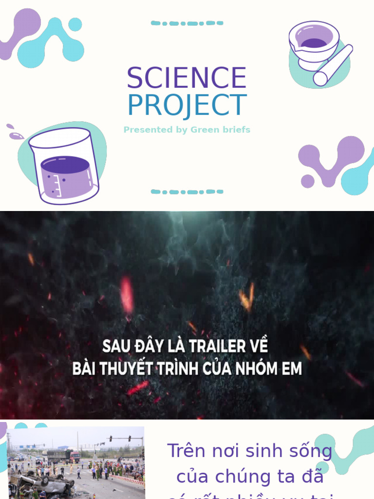 Purple Green Abstract Professional Research Presentation | PDF