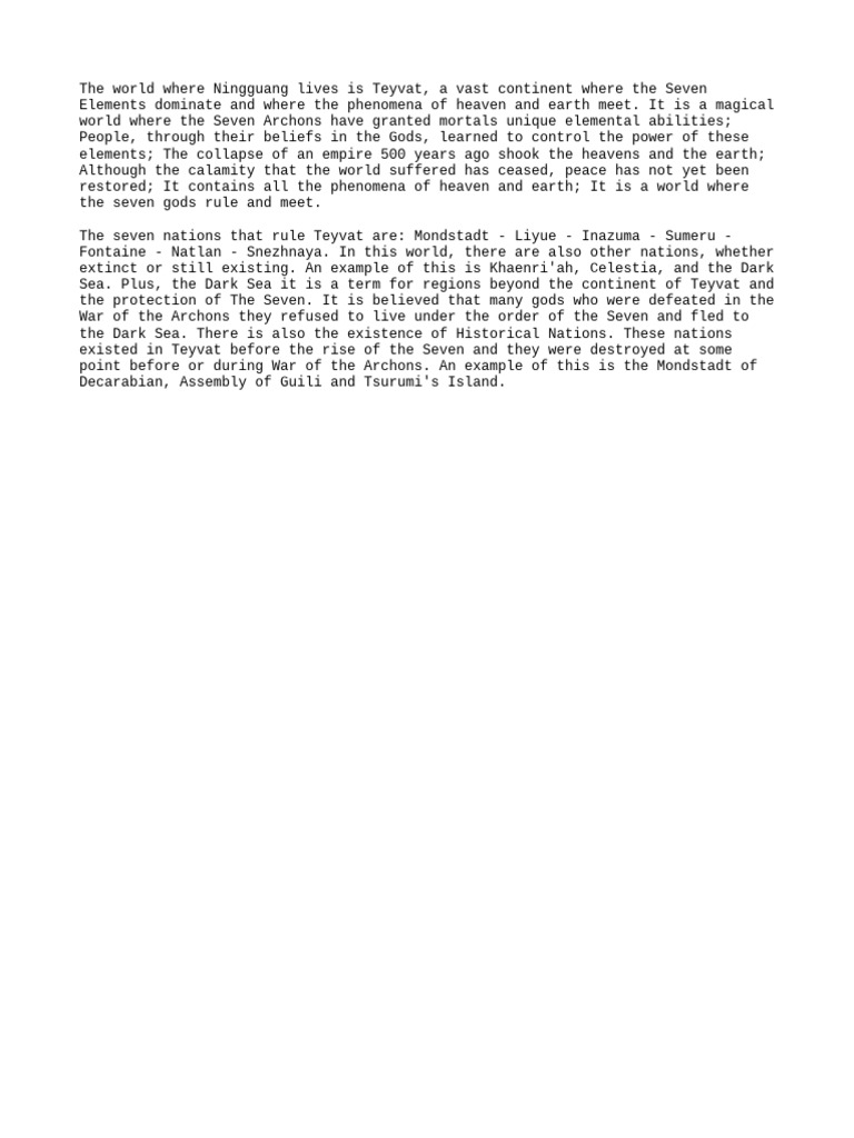 World Lore | PDF