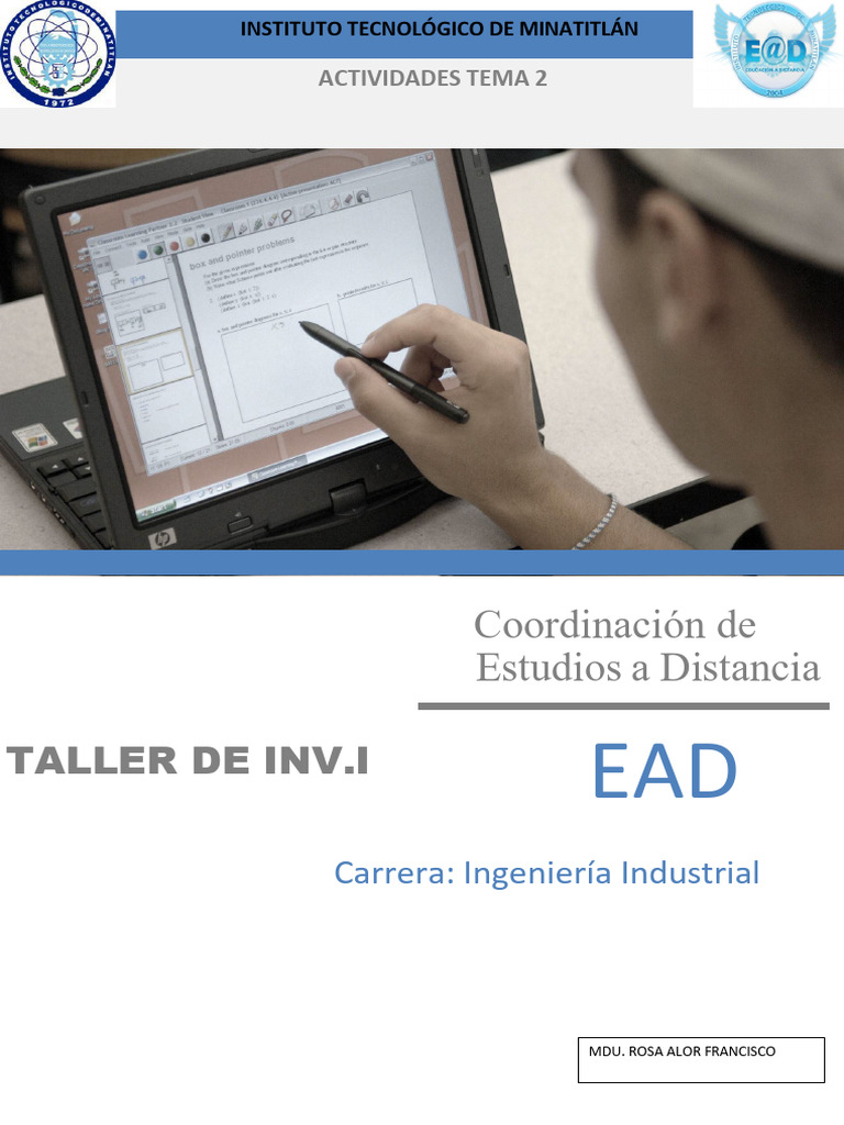 Actividades Tema 2.taller de Inv. 1 | PDF