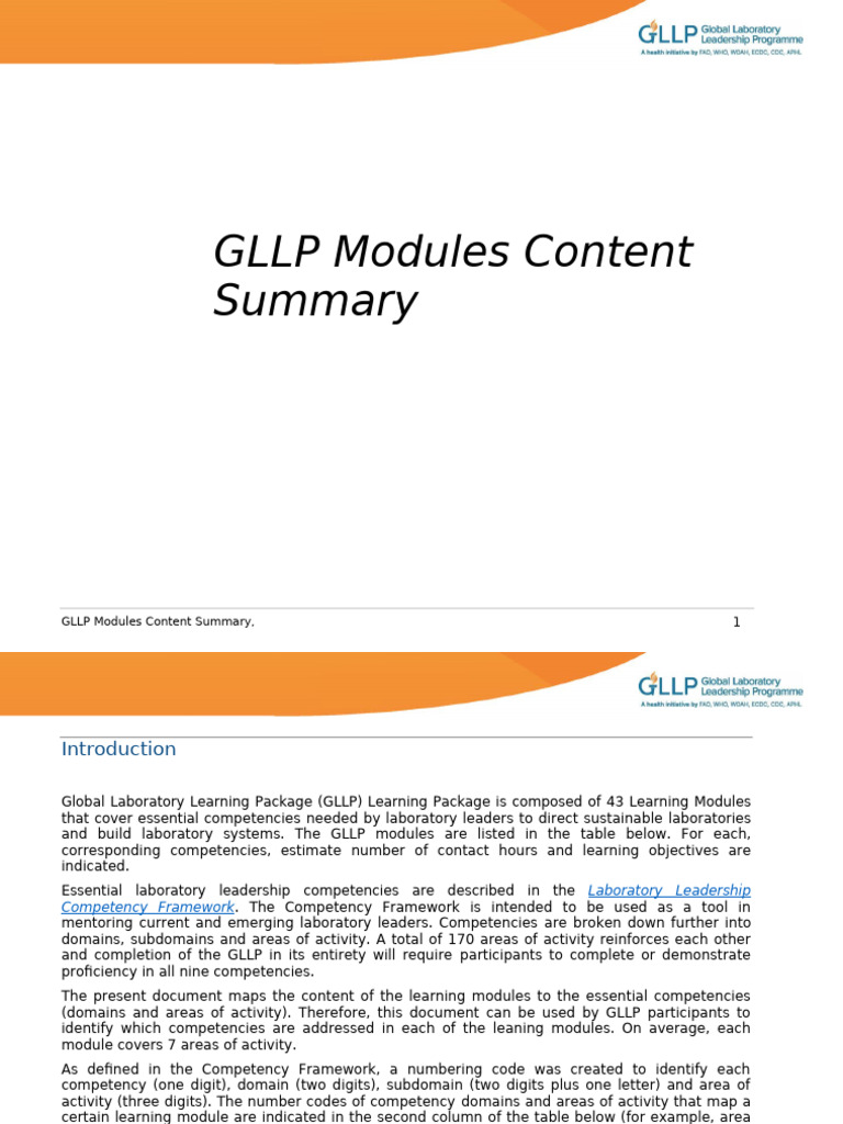 GLLP 2024 Modules Overview | PDF | Emergency | Emergency Management